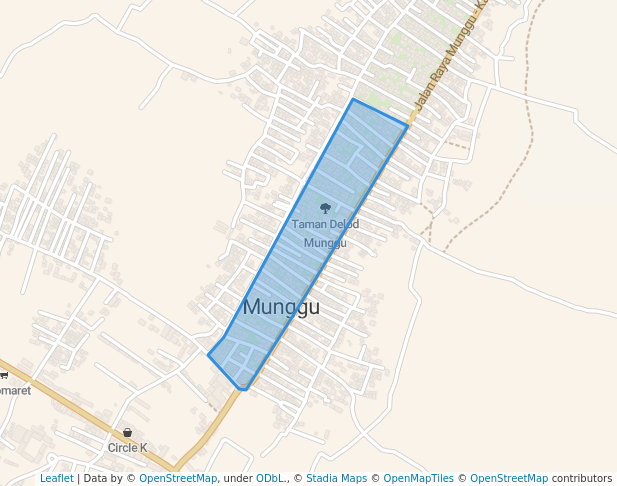 Taman Delod Munggu in Mengwi | Map and Routes