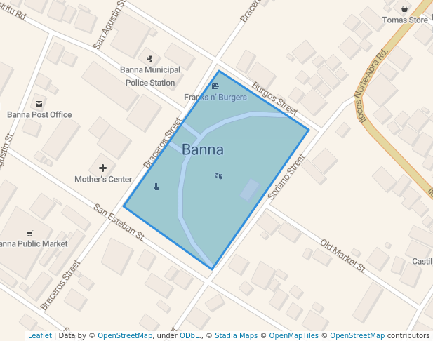 Banna Municipal Plaza in Banna | Map and Routes