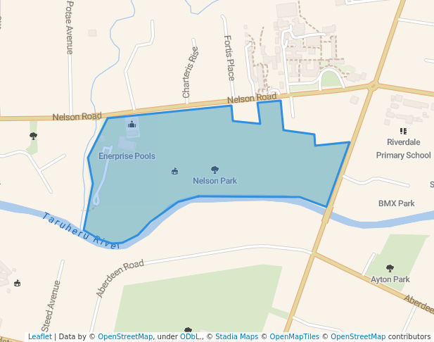 Nelson Park in Gisborne | Map and Routes