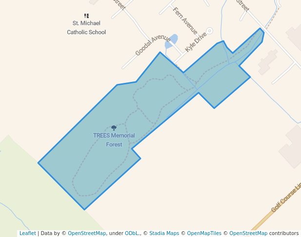 TREES Memorial Forest in Ridgetown | Map and Routes