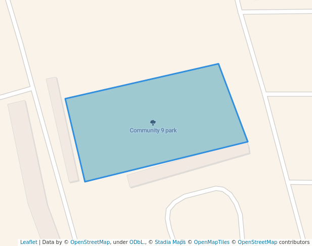 Community 9 park in Tema | Map and Routes