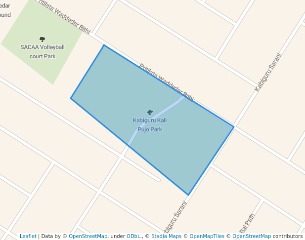 Kabiguru Kali Pujo Park in Durgapur | Map and Routes