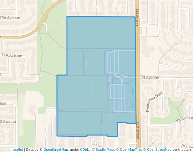 Newton Athletic Park in Surrey | Map and Routes