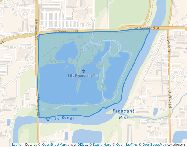 Lilly Recreation Park in Indianapolis | Map and Routes