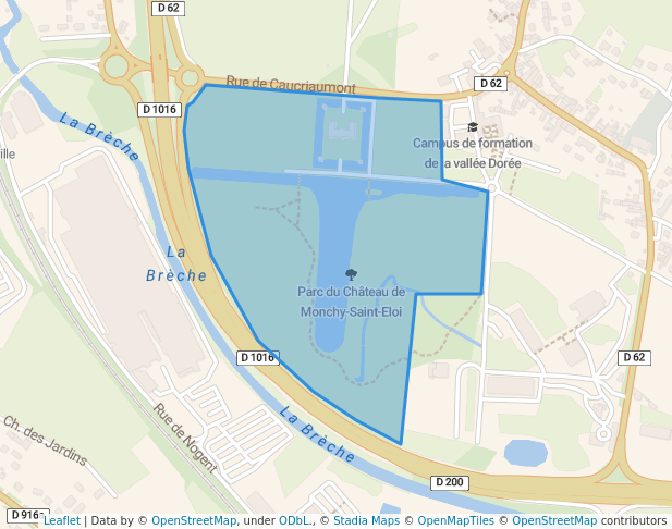 Parc du Château de Monchy-Saint-Eloi in Laigneville | Map and Routes