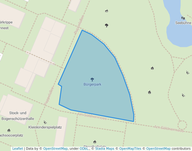 Bürgerpark in Hallbergmoos | Map and Routes