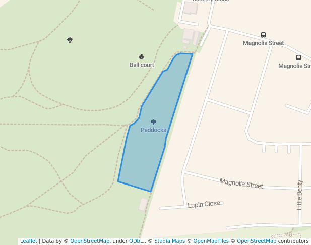 Paddocks in West Drayton | Map and Routes