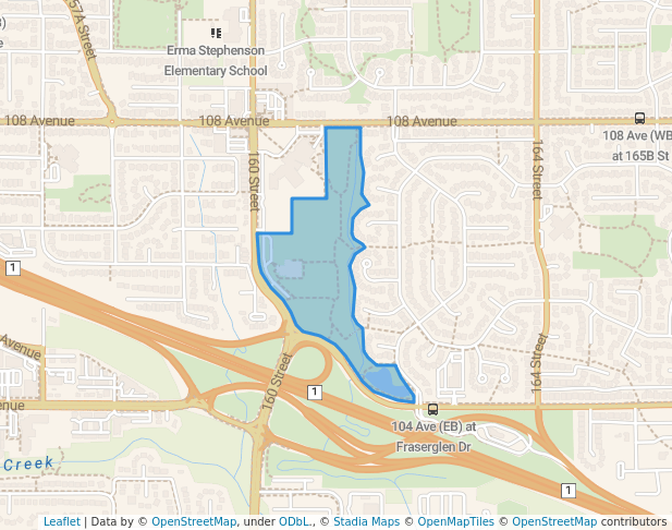 Fraser Heights Park in Surrey | Map and Routes