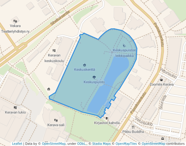 Keskuspuisto in Kerava | Map and Routes