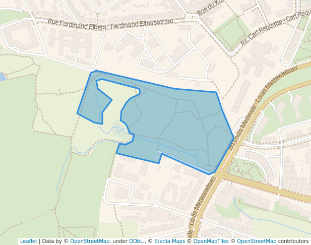 Parc du Scheutbos - Scheutbospark in Sint-Jans-Molenbeek | Map and Routes