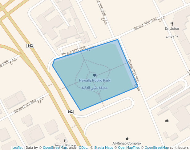 Hawally Public Park in Hawally | Map and Routes