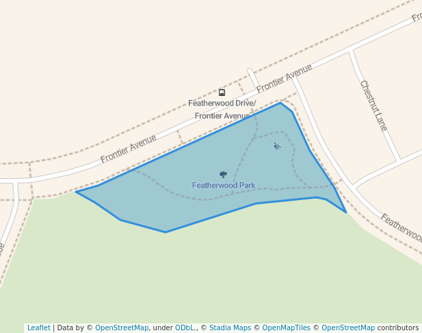 Featherwood Park in Aintree | Map and Routes