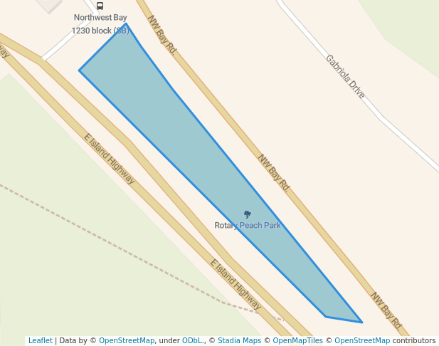 Rotary Peach Park in Parksville | Map and Routes