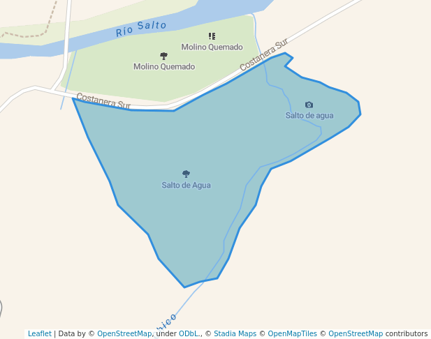 Salto de Agua in Salto | Map and Routes