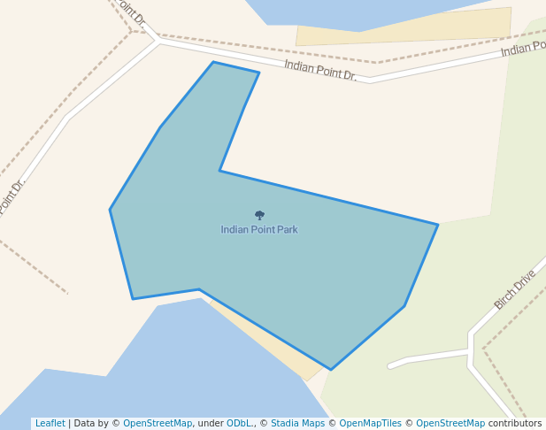 Indian Point Park in Indian Point - Golden Sands | Map and Routes