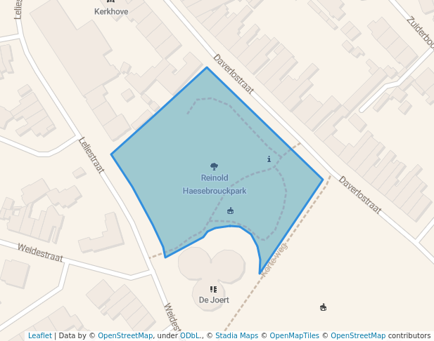 Reinold Haesebrouckpark in Brugge | Map and Routes
