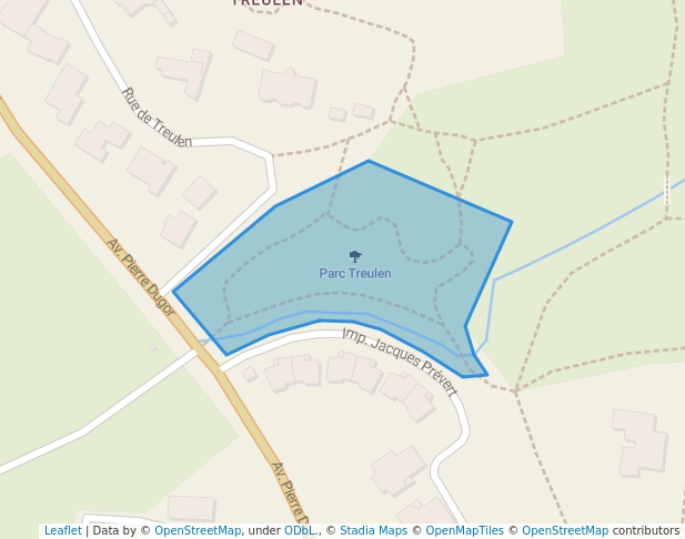 Parc Treulen in Auray | Map and Routes