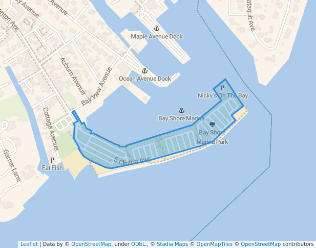 Bay Shore Marina Park in Bay Shore | Map and Routes