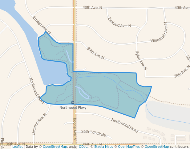 Northwood Park in New Hope | Map and Routes