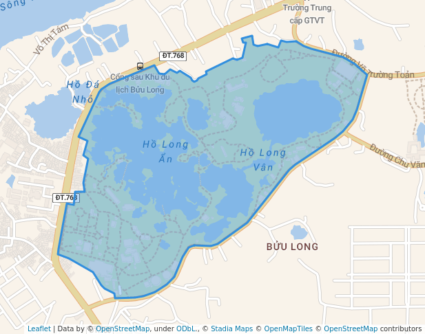 Khu du lịch Bửu Long in thành phố Biên Hòa | Map and Routes