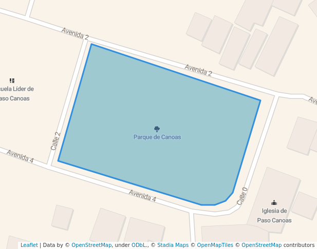 Parque de Canoas in Paso Canoas | Map and Routes