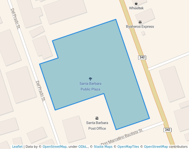 Santa Barbara Public Plaza in Santa Barbara | Map and Routes