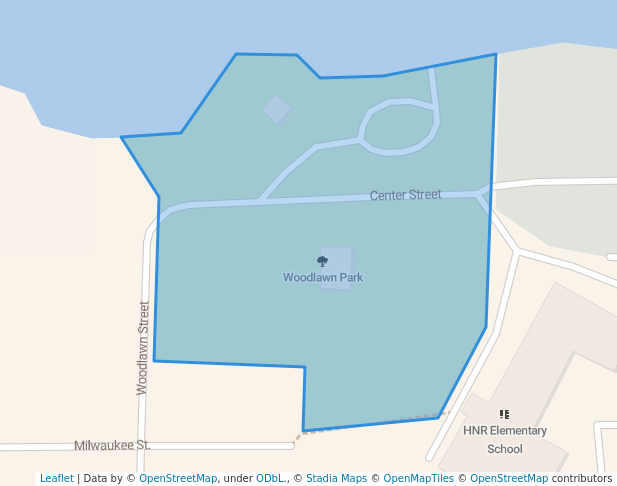 Woodlawn Park in Neosho | Map and Routes