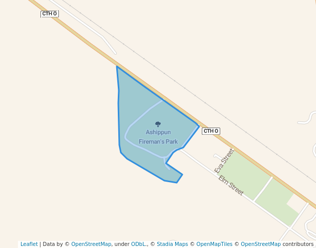 Ashippun Fireman's Park in Ashippun | Map and Routes