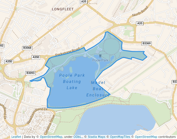 Poole Park in Poole | Map and Routes