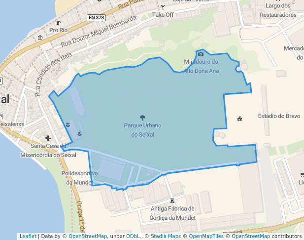 Parque Urbano do Seixal in Seixal | Map and Routes