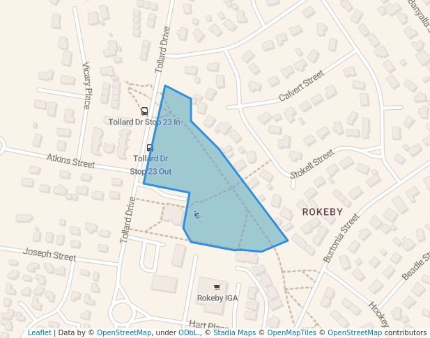 Neilson Park in Rokeby | Map and Routes