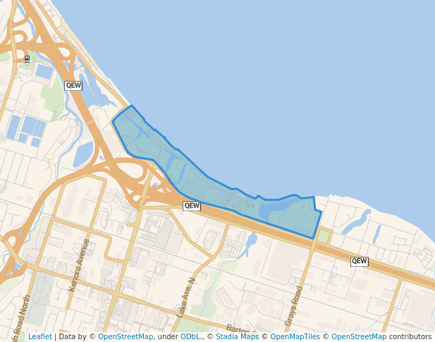 Confederation Beach Park in Hamilton | Map and Routes