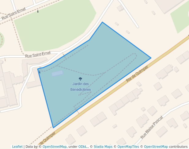 Jardin des Bénédictines in Landerneau | Map and Routes