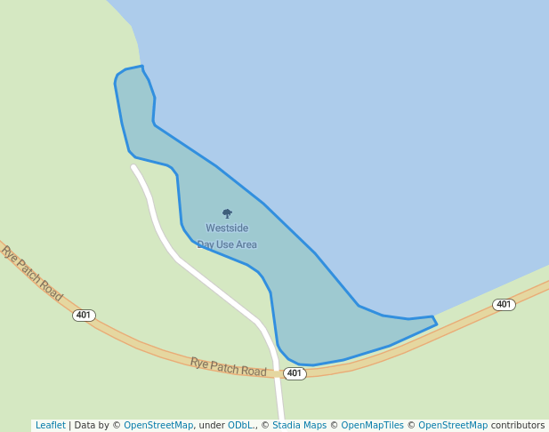 Westside Day Use Area in Imlay | Map and Routes