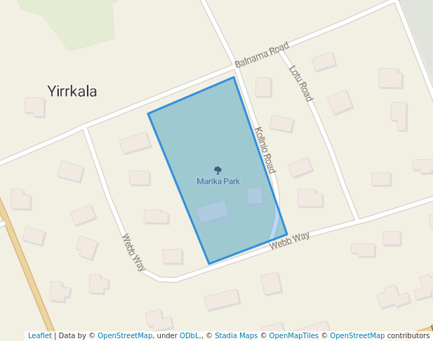 Marika Park in Yirrkala | Map and Routes