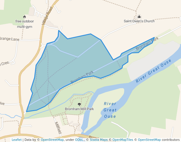 Bromham Park in Bromham | Map and Routes