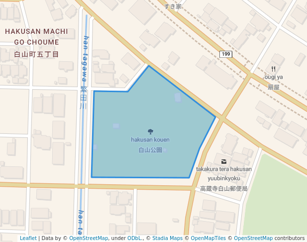 白山公園 in Kasugai | Map and Routes