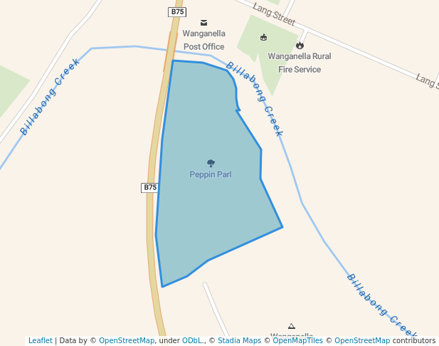 Peppin Parl in Wanganella | Map and Routes