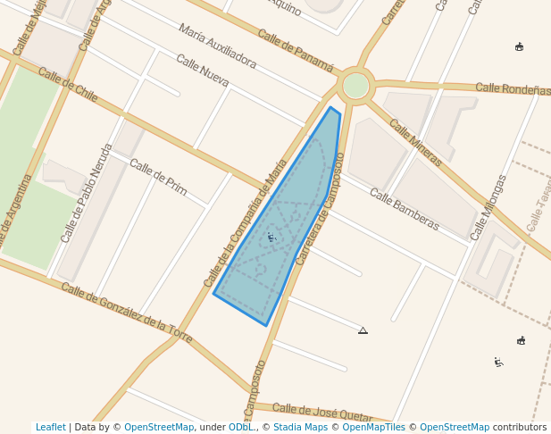 PARQUE DE LAS HUERTAS in San Fernando | Map and Routes