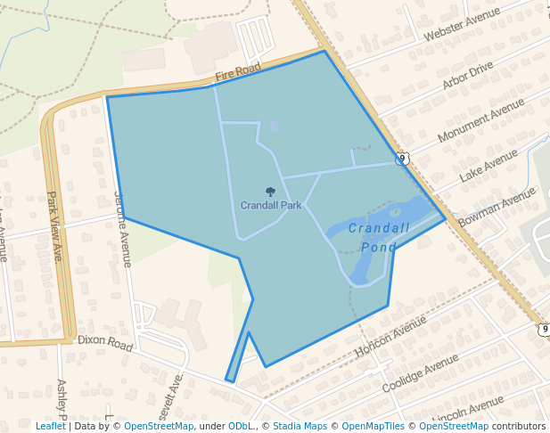 Crandall Park in Glens Falls | Map and Routes