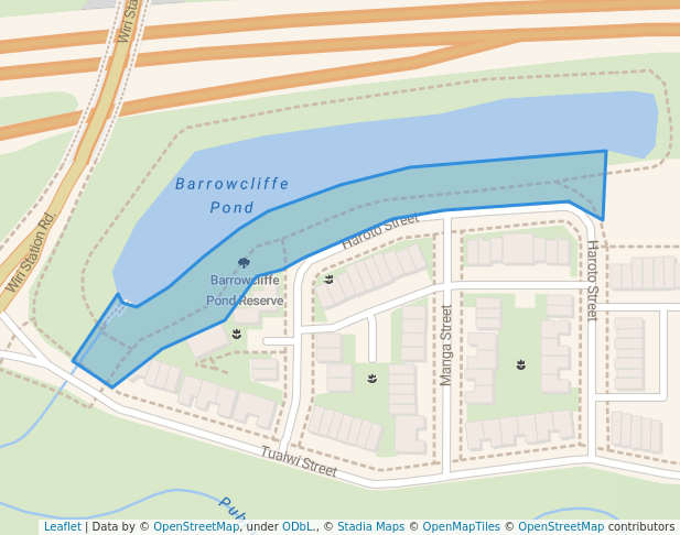 Barrowcliffe Pond Reserve in Auckland | Map and Routes