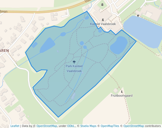 Park Kasteel Vaalsbroek in Vaals | Map and Routes