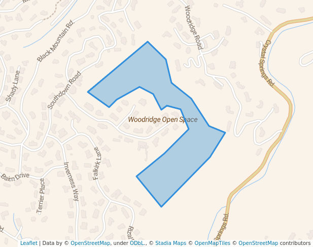 Woodridge Open Space in Hillsborough | Map and Routes
