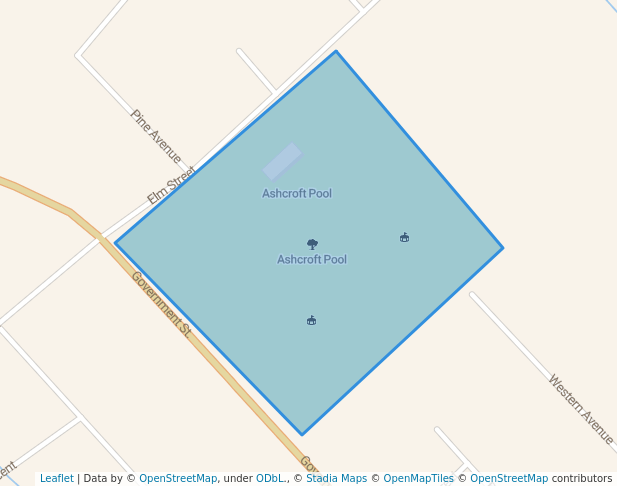 Ashcroft Pool in Ashcroft | Map and Routes