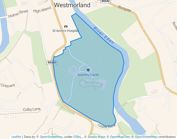 Appleby Castle in Appleby-in-Westmorland | Map and Routes