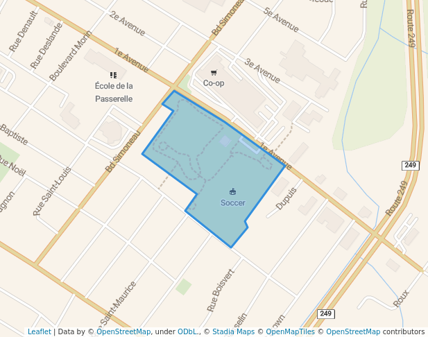 Parc du Centenaire in Val-des-Sources | Map and Routes