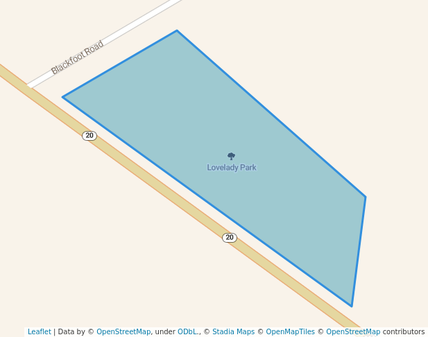 Lovelady Park in Fort Hancock | Map and Routes