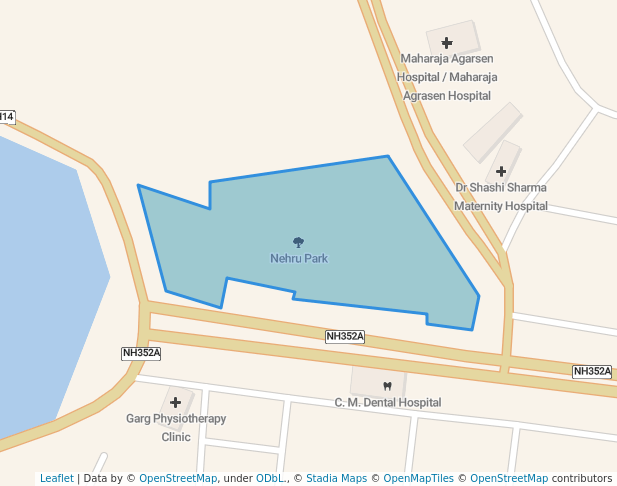 Nehru Park in Jind | Map and Routes