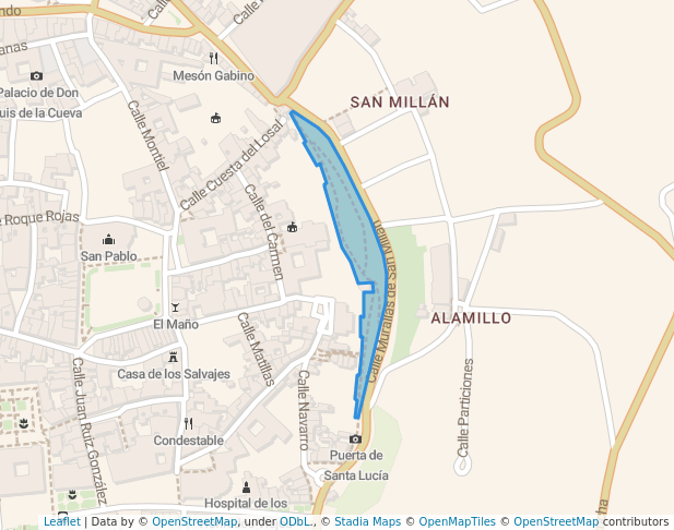 Parque del Carmen in Úbeda | Map and Routes