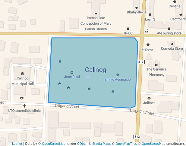 Calinog Public Plaza in Calinog | Map and Routes